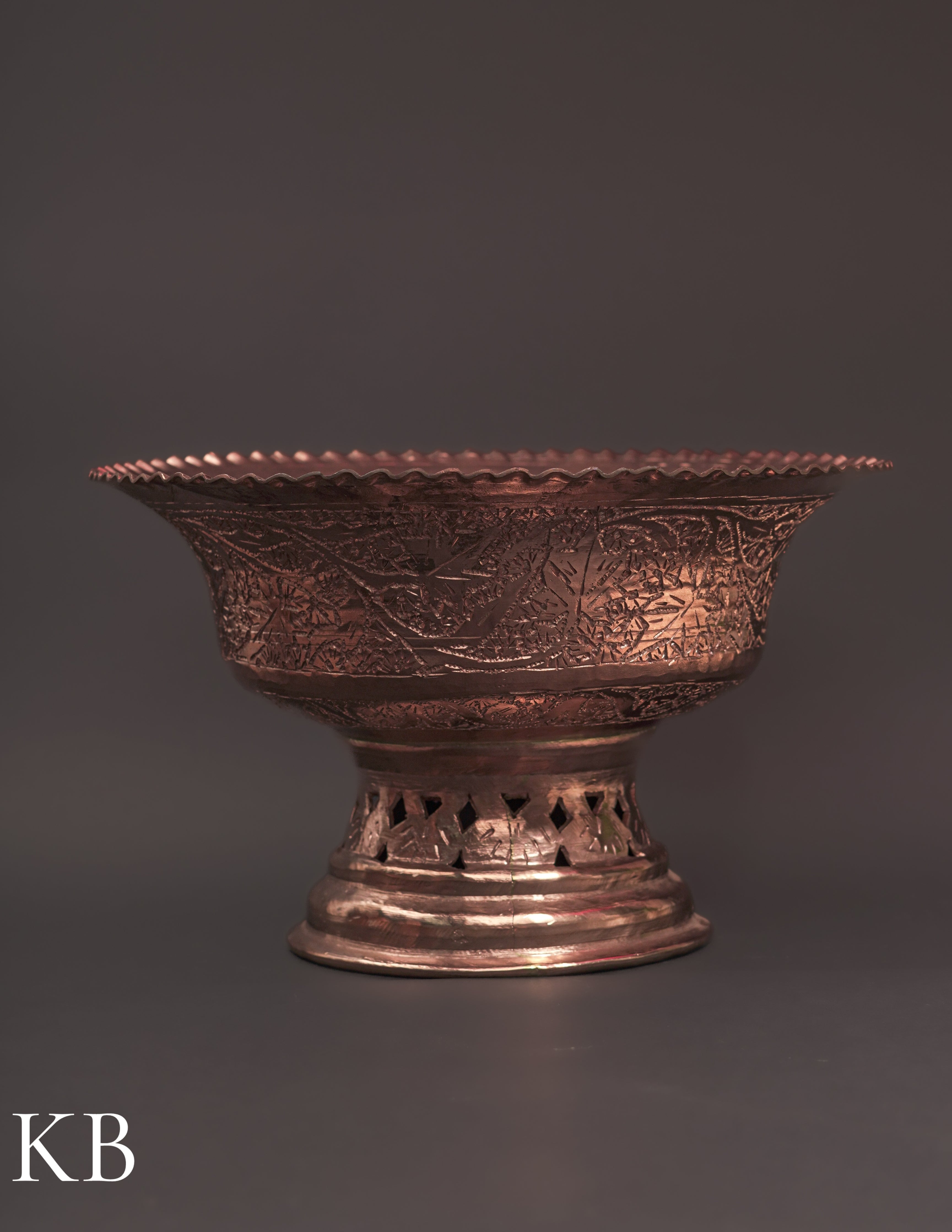 Kashmiri Copperware Bowl/ Kaab (Thalban) | Artisan-Made | Handcrafted – KashmirBox.com