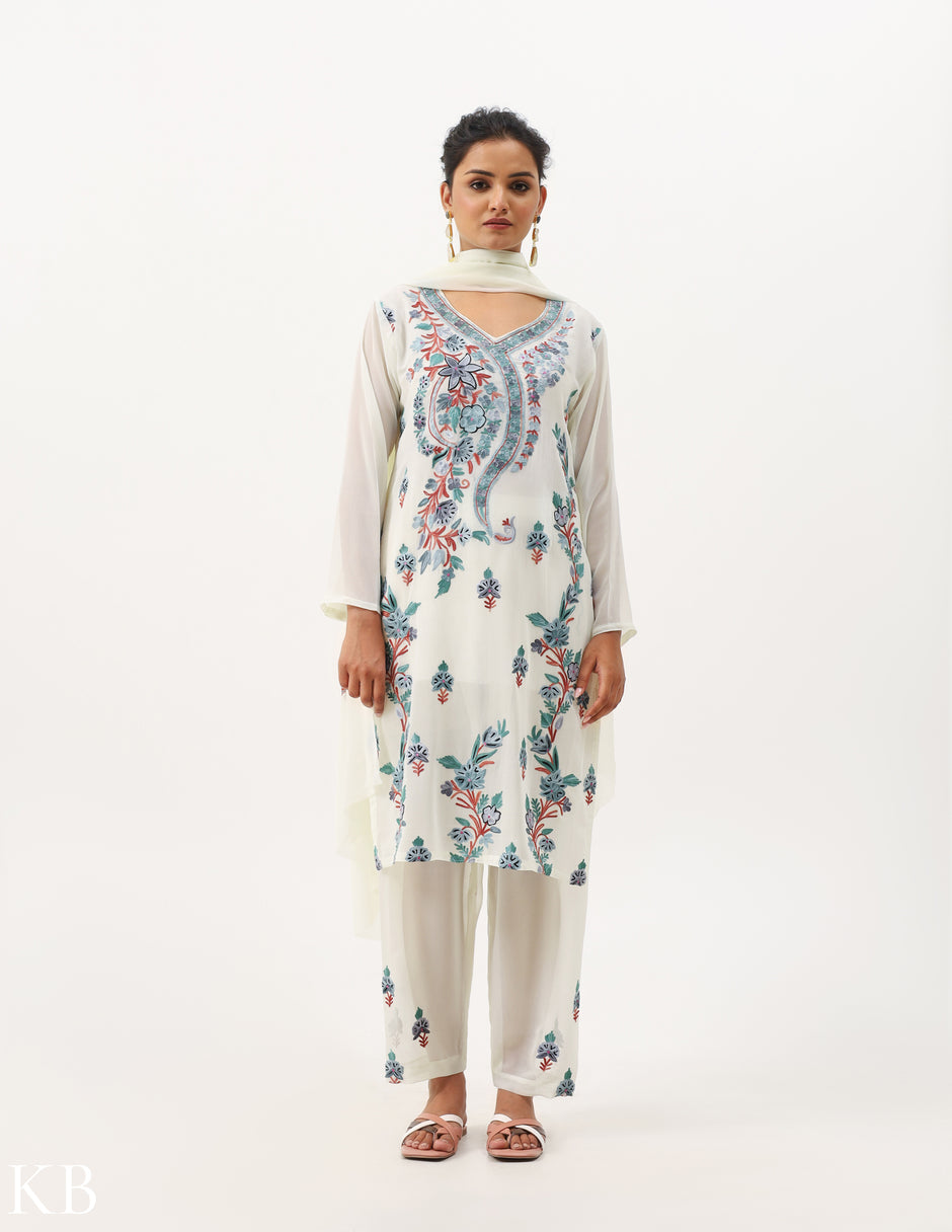 Buy Kashmiri Suits Online | Embroidered Summer Suits | KashmirBox ...