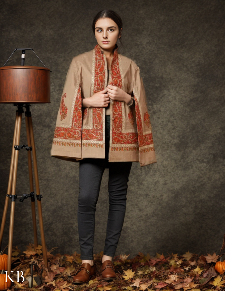 Buy oneline Embroidered Cashmere Jackets at best price in India ...