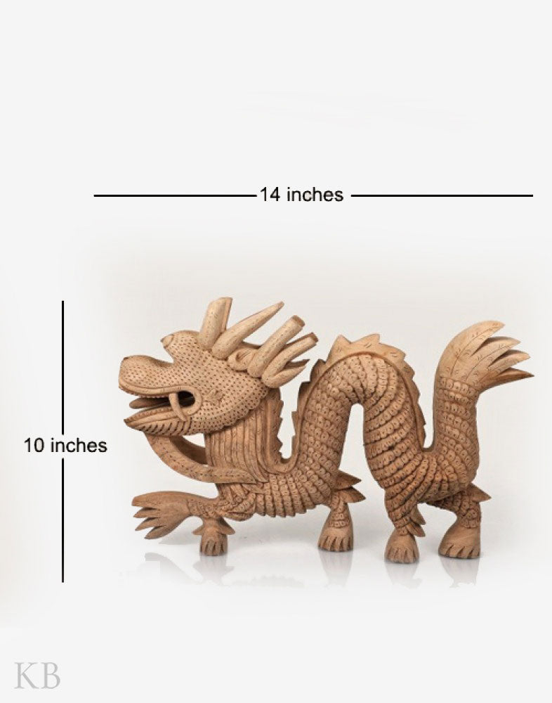 Buy Walnut Wood Hand Carved Dragon at Best Prices - Kashmir Box ...