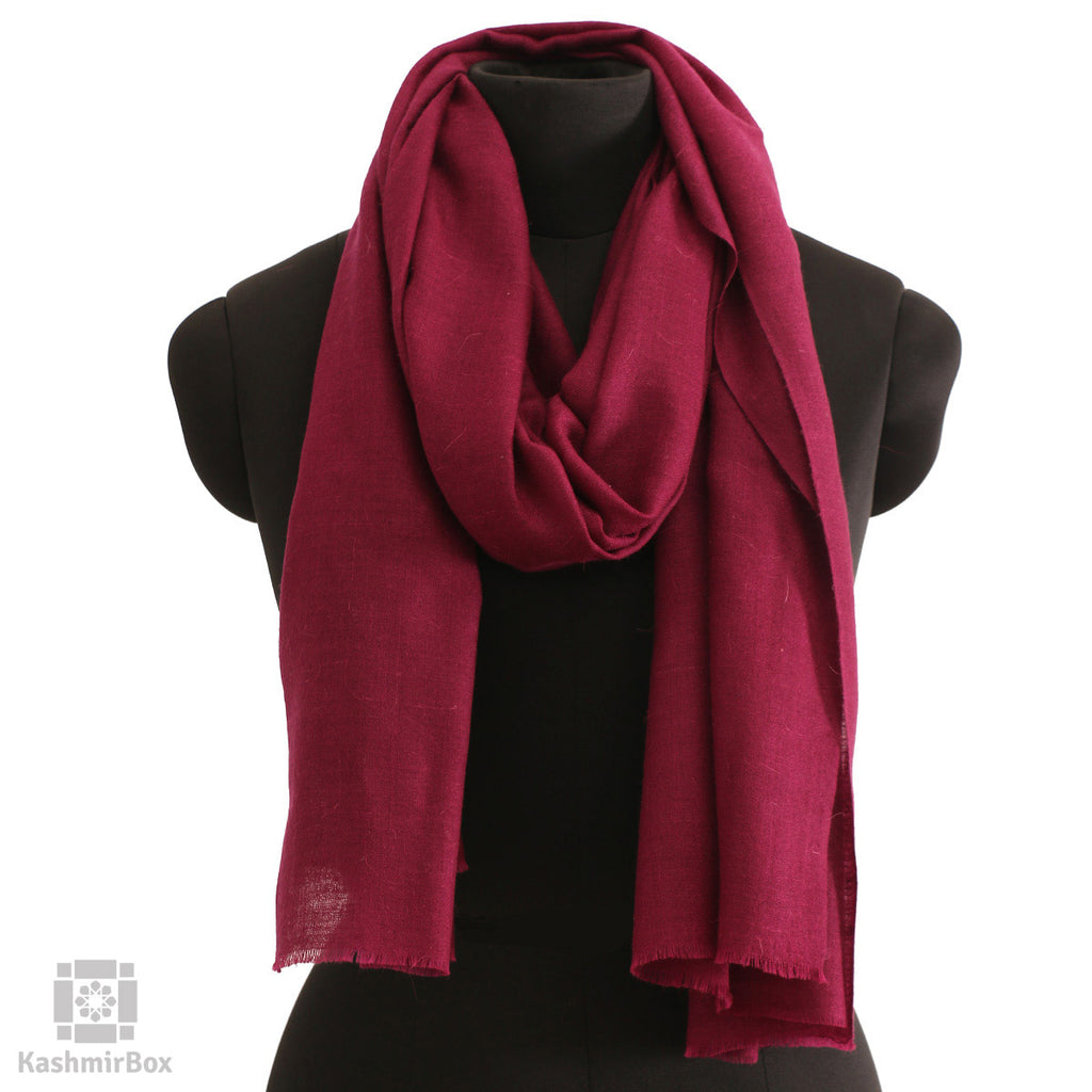 Mulberry Cashmere Pashmina Stole | Plain Pashmina | Kashmir Box
