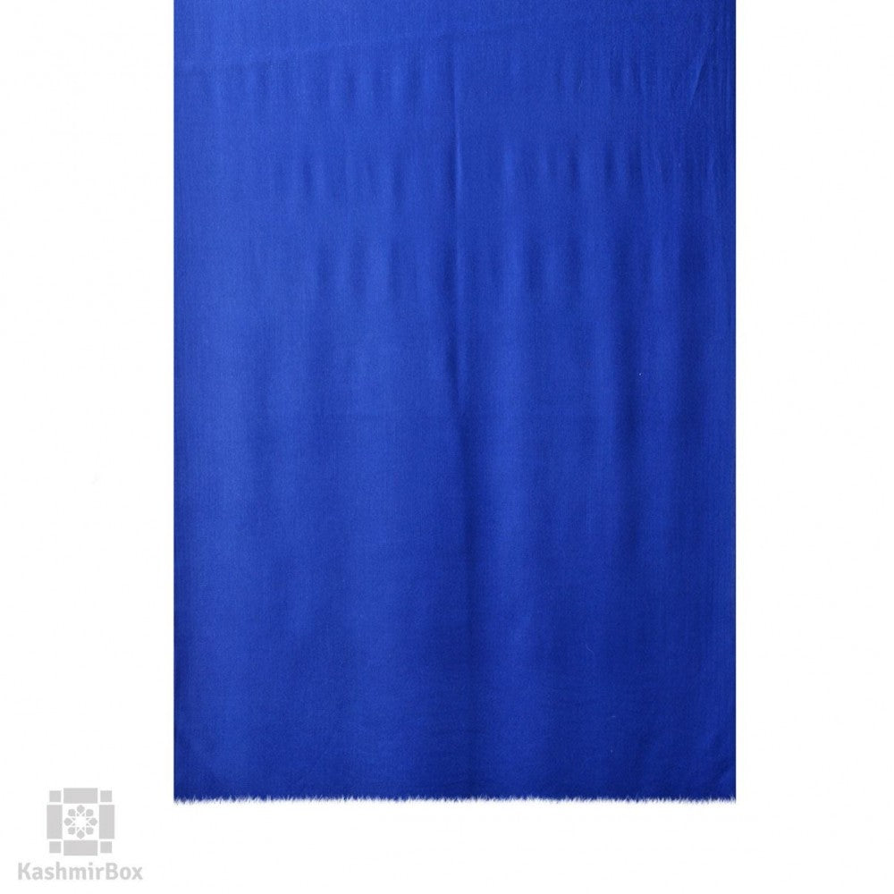 Admiral Blue Basic Woolen Shawl | KashmirBox.com